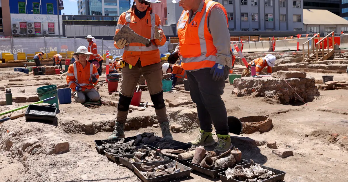 From convict huts to a fire-ravaged theatre, Parramatta Metro Station ...
