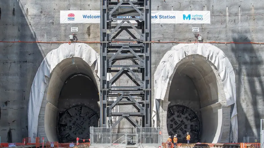 Two TBMs breakthrough at Sydney Olympic Park, as new above station ...